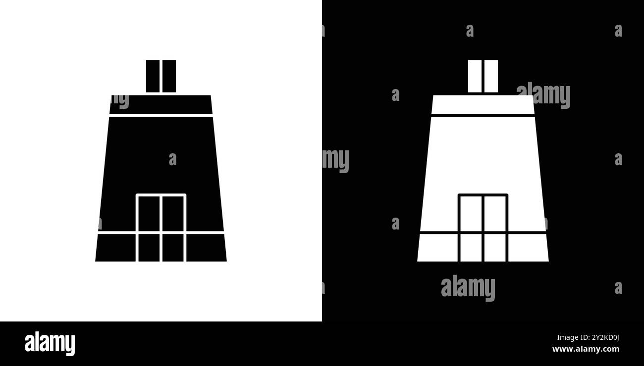 cricket pitch icon linear logo mark set collection in black and white ...