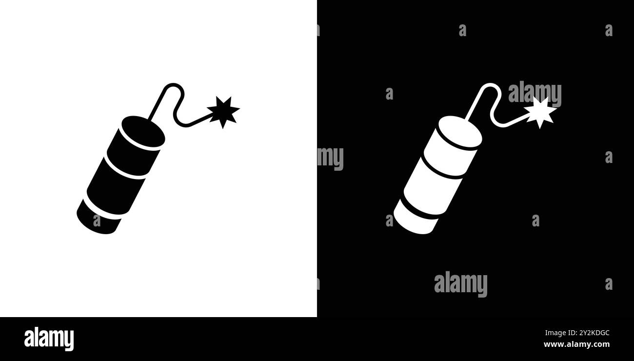 dynamite icon linear logo mark set collection in black and white for ...