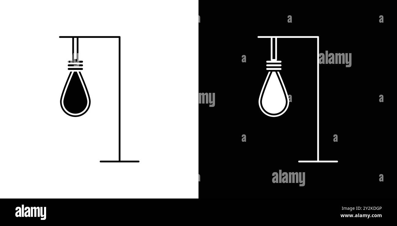 gallows icon linear logo mark set collection in black and white for web Stock Vector Image & Art ...