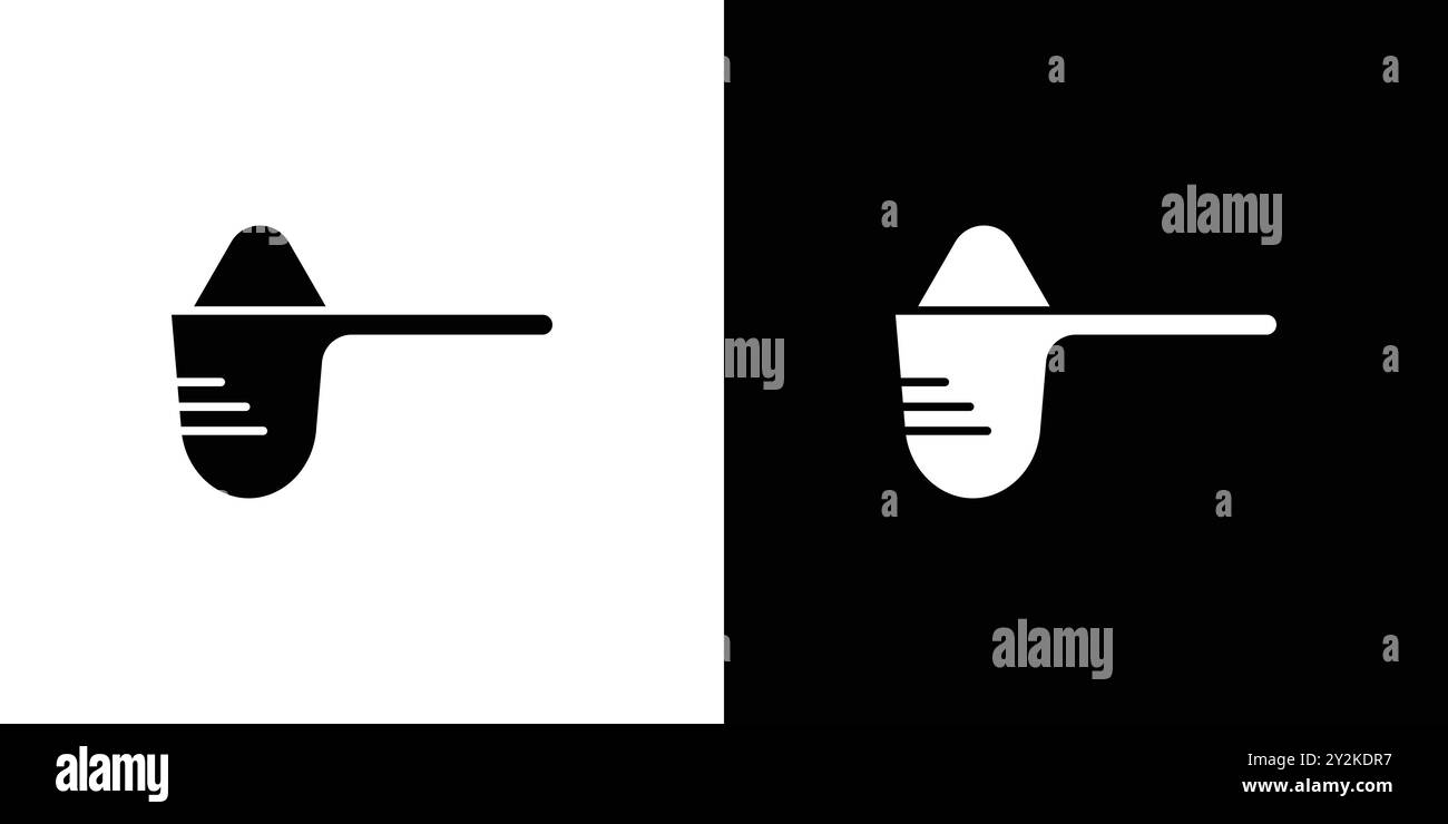 Scoop icon linear logo mark set collection in black and white for web ...