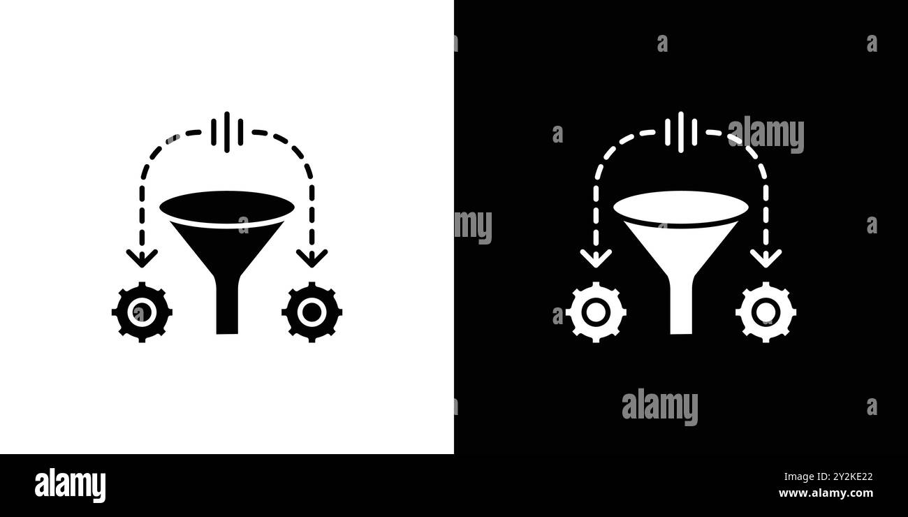 refinement icon linear logo mark set collection in black and white for ...