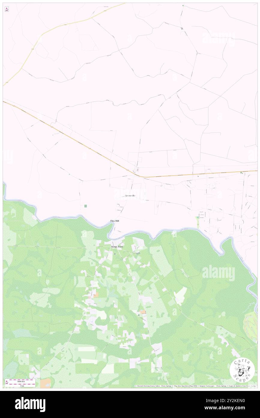 Map of greenville georgia Cut Out Stock Images & Pictures - Alamy