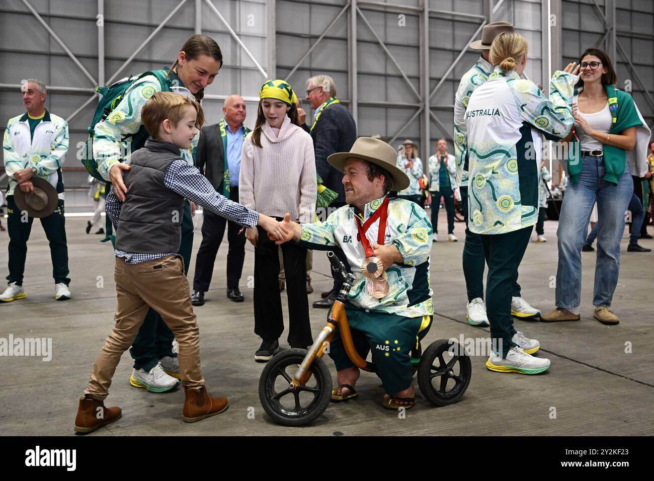 Sydney, Australia. 11th Sep, 2024. Australian Paralympic swimmer Grant ...