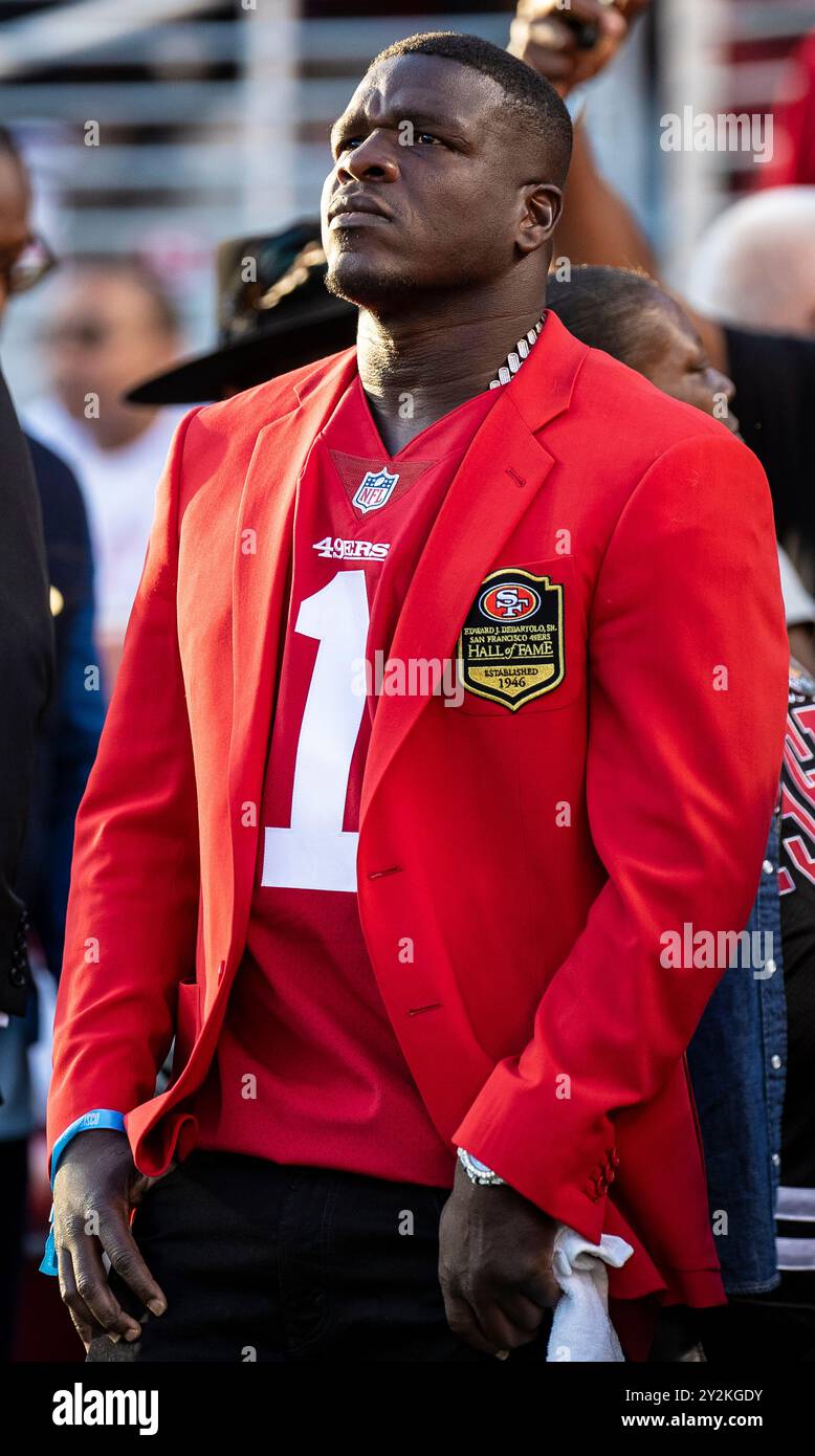 September 09 2024 Santa Clara CA U.S.A 49ers former running back Frank ...
