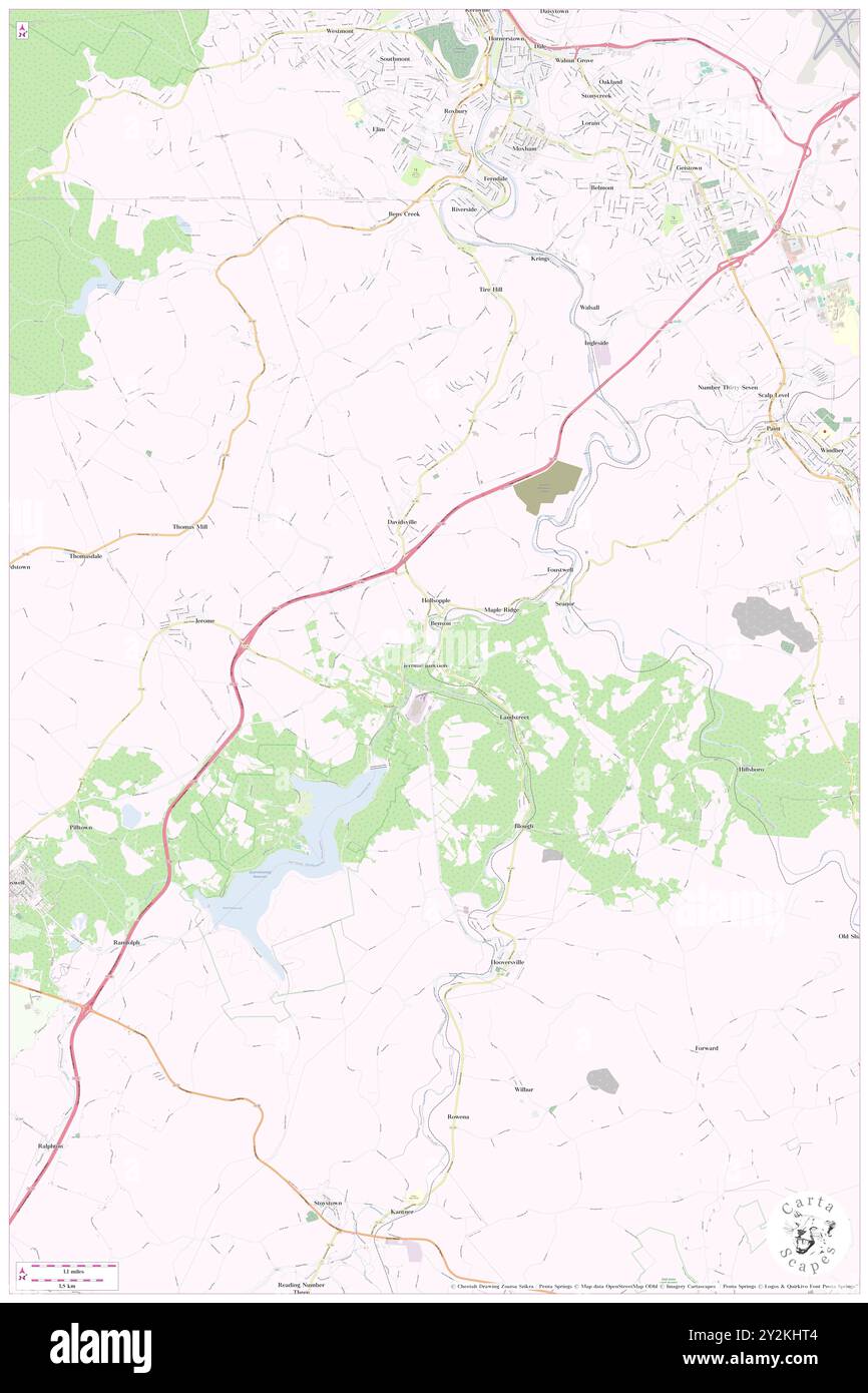 Benson county map hi-res stock photography and images - Alamy