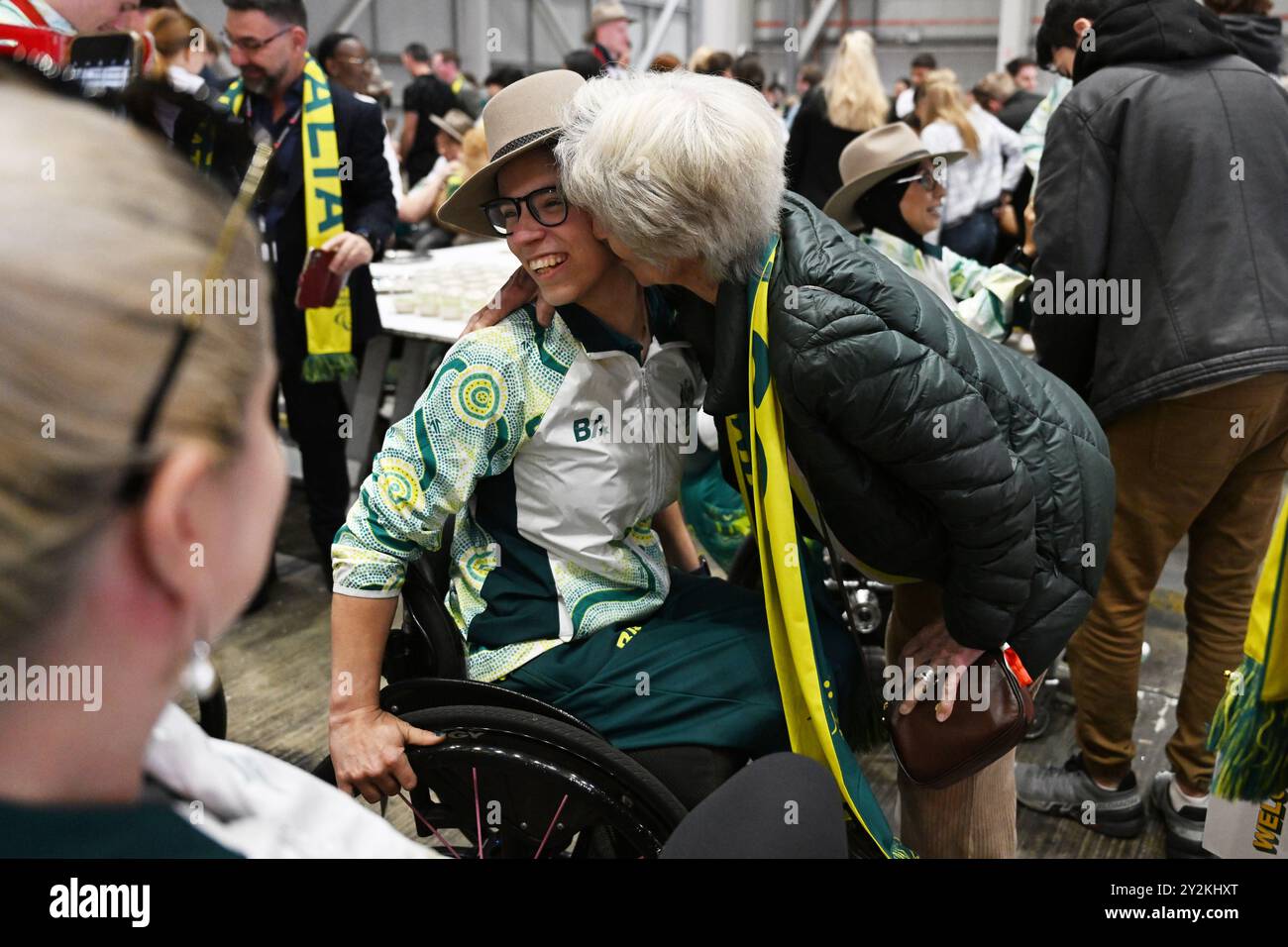 Sydney, Australia. 11th Sep, 2024. Australia's Paralympic team members ...