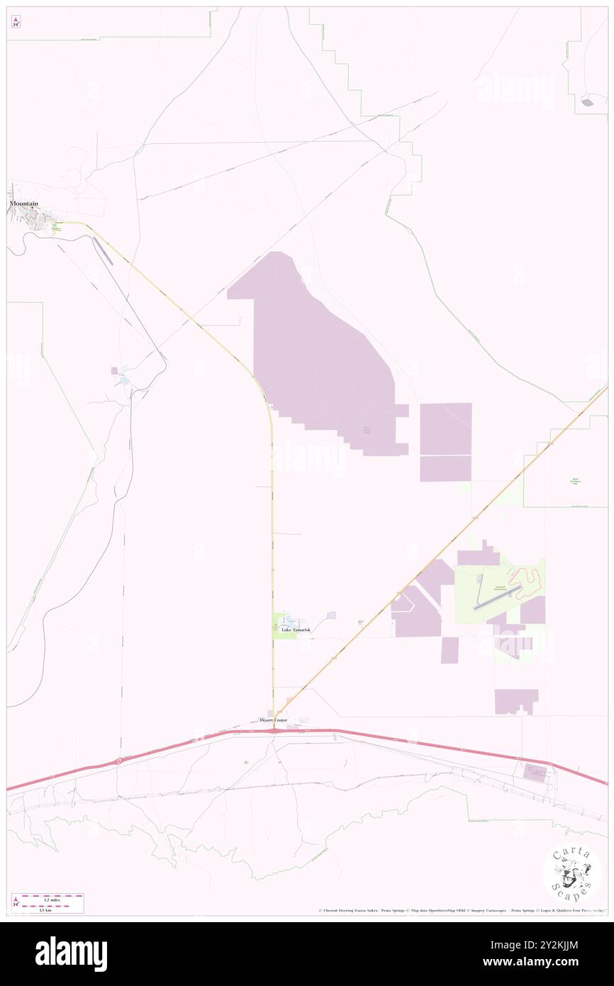 Desert center map Cut Out Stock Images & Pictures - Alamy