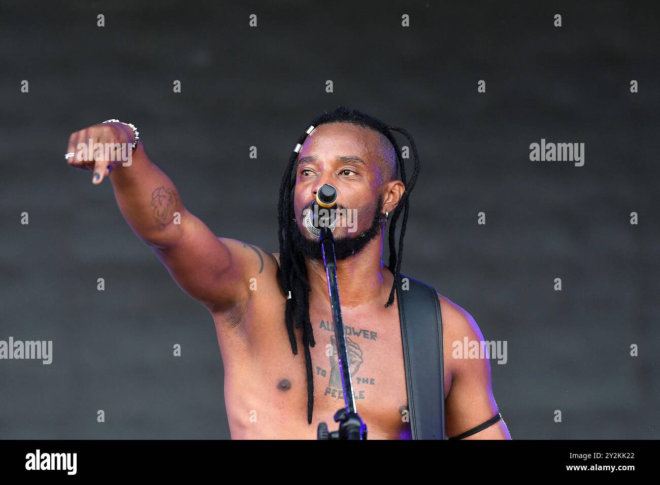 Rio de Janeiro, Brazil, September 2, 2022. Lead singer and guitarist ...