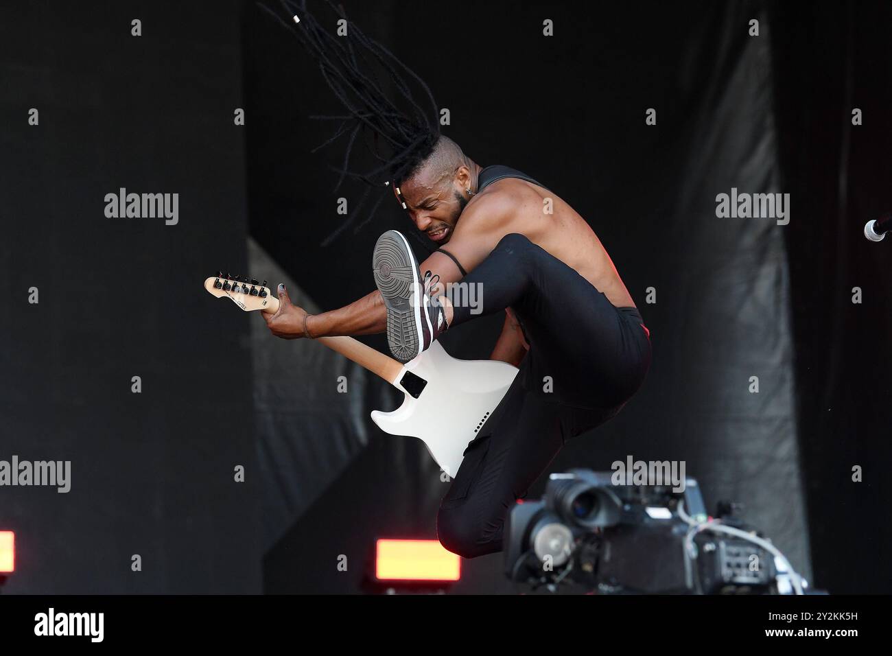 Rio de Janeiro, Brazil, September 2, 2022. Lead singer and guitarist ...