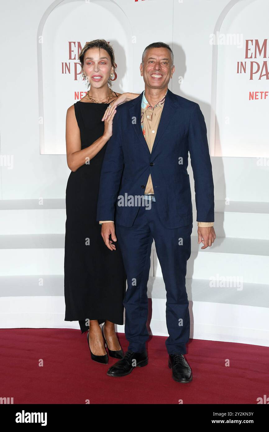 Rome, The Space Cinema Moderno Premiere "Emily in Paris", In the photo ...