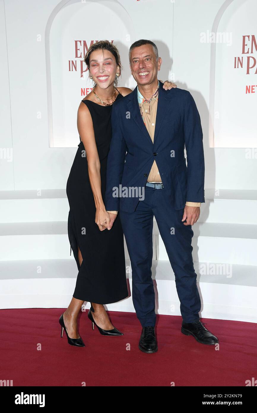 Rome, The Space Cinema Moderno Premiere "Emily in Paris", In the photo ...