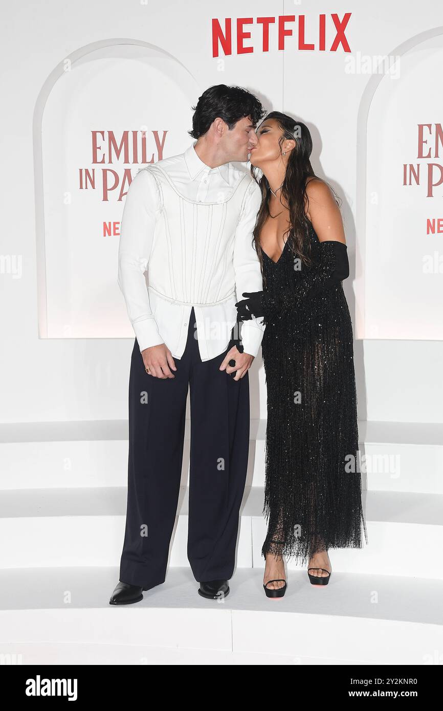 Rome, The Space Cinema Moderno Premiere "Emily in Paris", In the photo ...