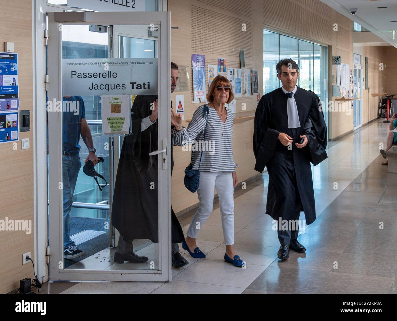 Victim Gisele Penicot arrives at the afternoon hearing at the Avignon ...