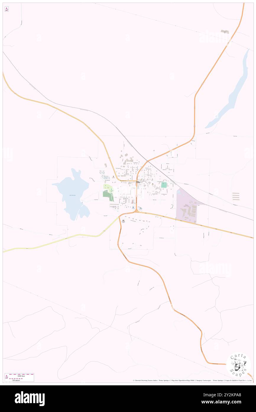 Yell county map Cut Out Stock Images & Pictures - Alamy