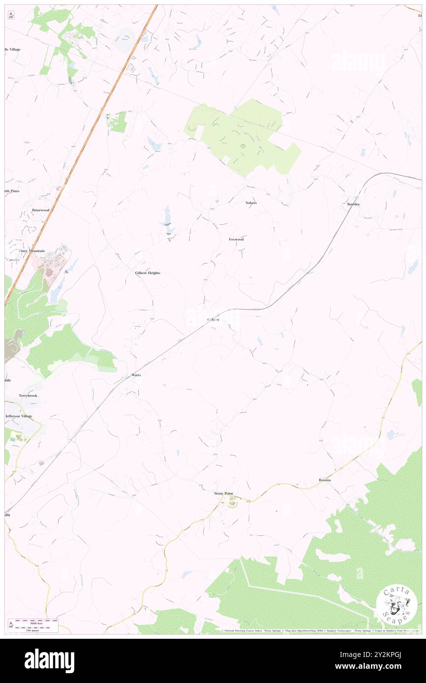 Map of gilbert virginia Cut Out Stock Images & Pictures - Alamy