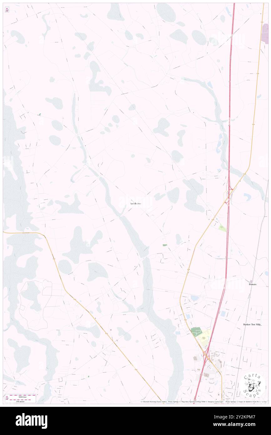 Saddletree, Robeson County, US, United States, North Carolina, N 34 43 ...