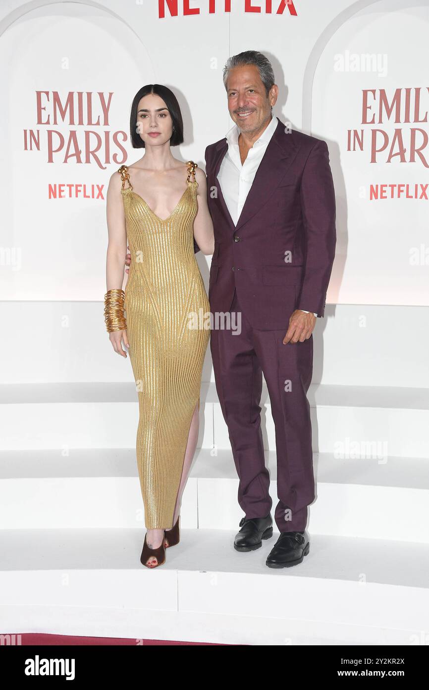 Rome, The Space Cinema Moderno Premiere "Emily in Paris", Pictured ...