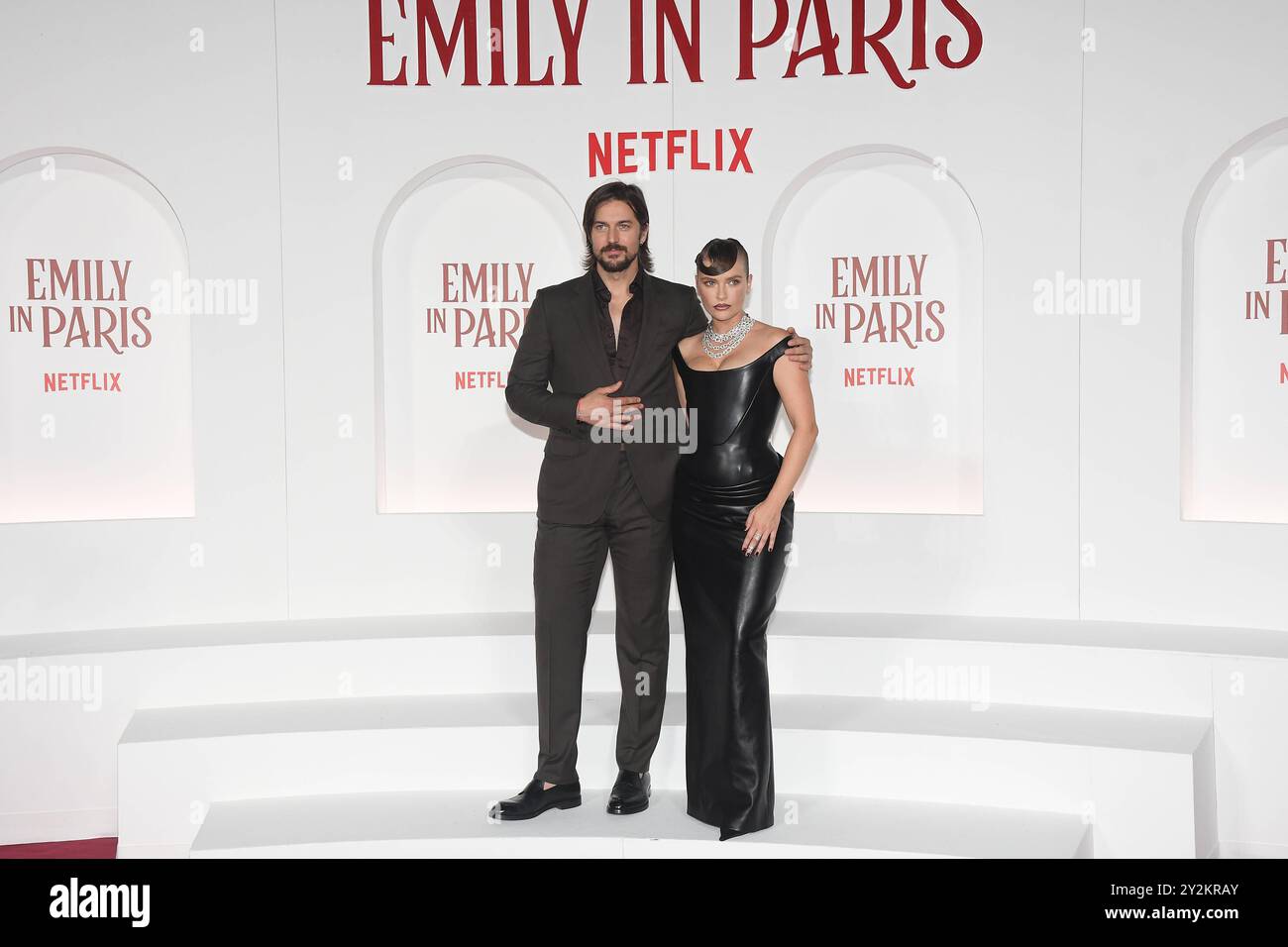 Rome, The Space Cinema Moderno Premiere "Emily in Paris", In the photo ...