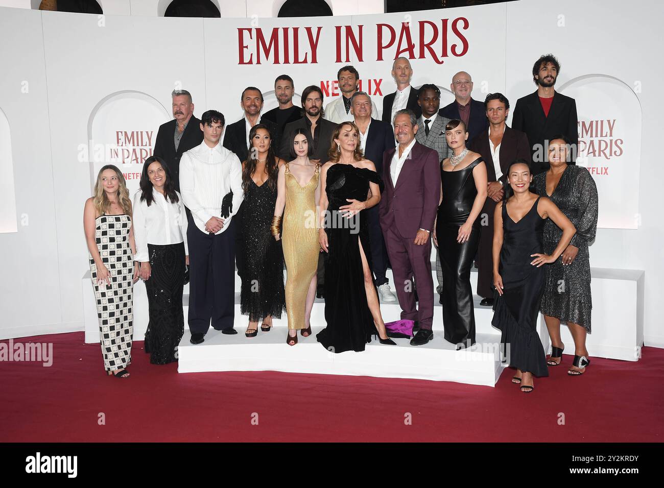 Rome, The Space Cinema Moderno Premiere "Emily in Paris", In the photo ...