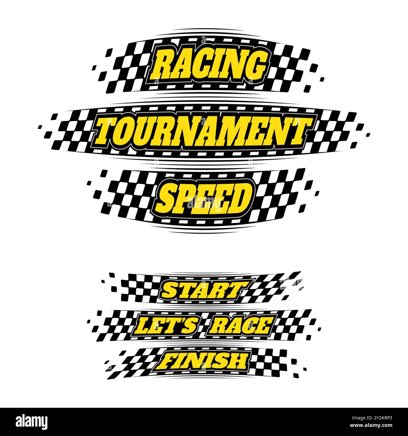 Racing checkered yellow frames Stock Vector Image & Art - Alamy