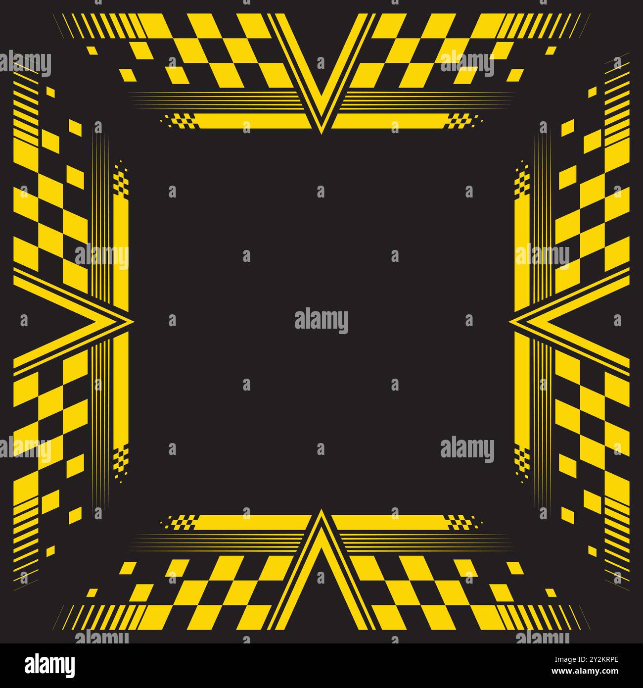 Checkered flag racing halftone frame Stock Vector Image & Art - Alamy