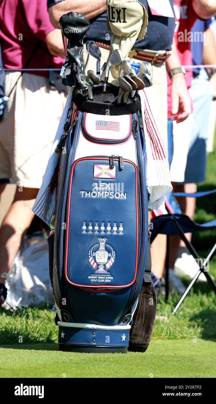 GAINESVILLE, VA - SEPTEMBER 10: A detailed view of the bag of Team USA ...
