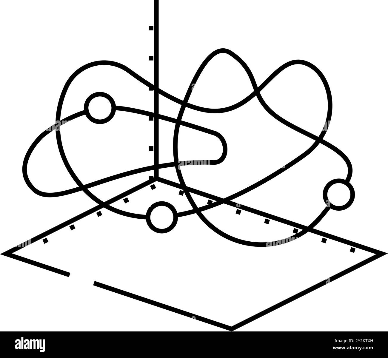 chaos theory math science education line icon vector illustration Stock ...