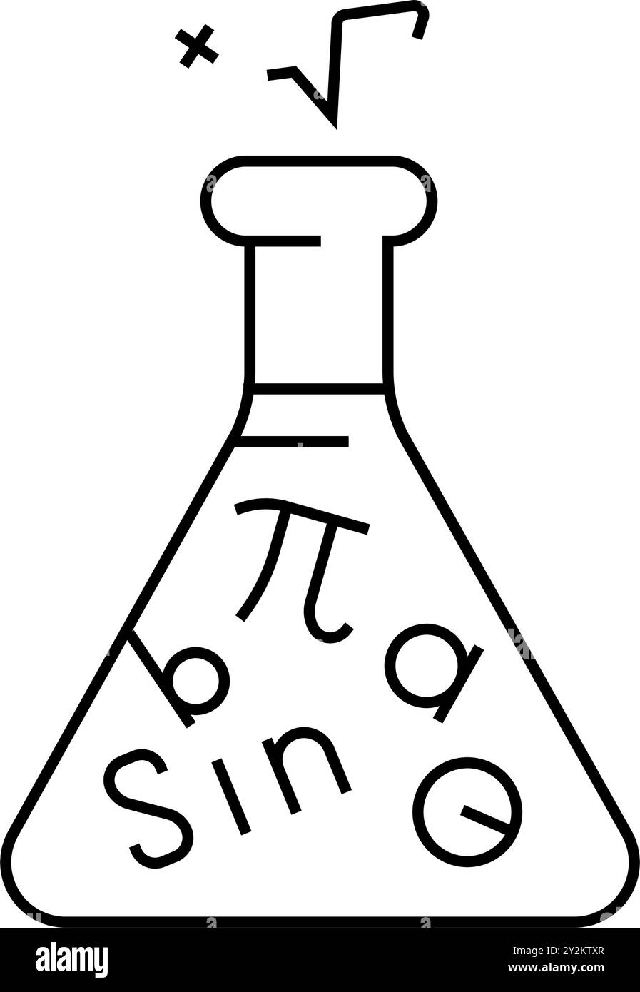 math science education line icon vector illustration Stock Vector Image ...