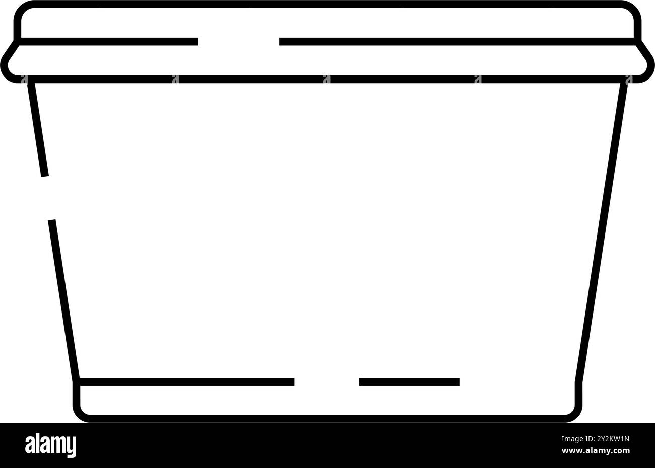 lunch box plastic school line icon vector illustration Stock Vector ...