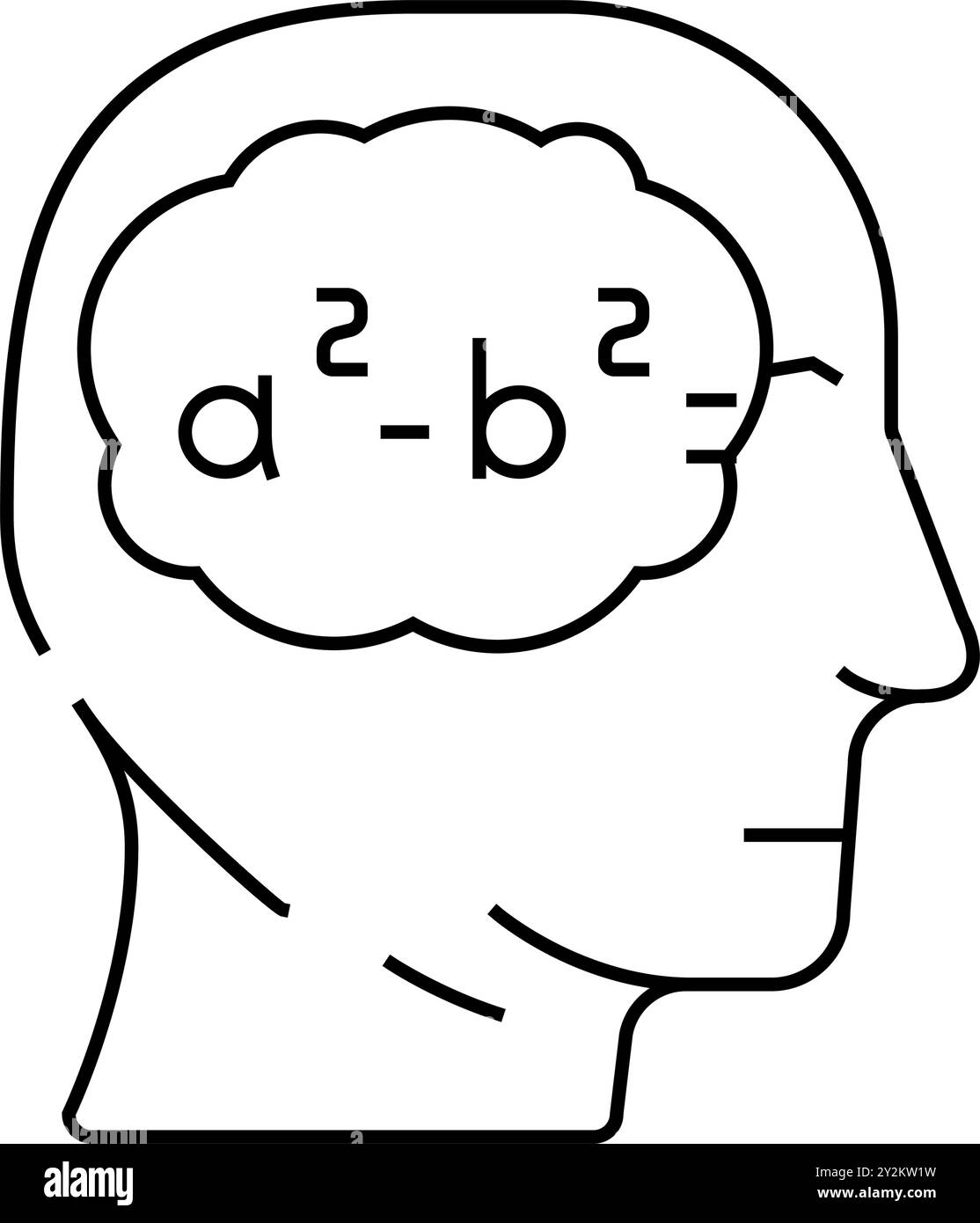 knowledge math science education line icon vector illustration Stock ...