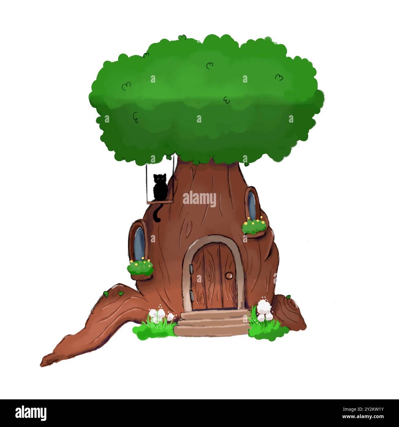 Fairytale tree house Cut Out Stock Images & Pictures - Alamy