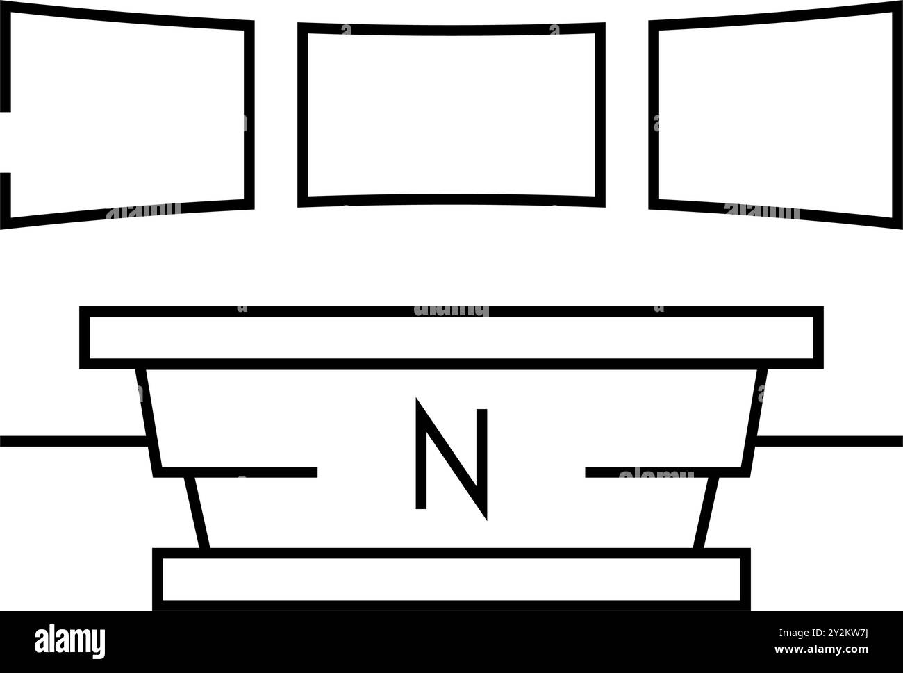 Anchor desk news Black and White Stock Photos & Images - Alamy