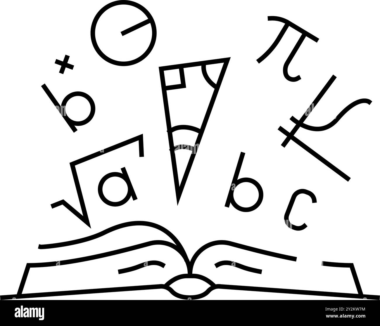 math education science line icon vector illustration Stock Vector Image ...