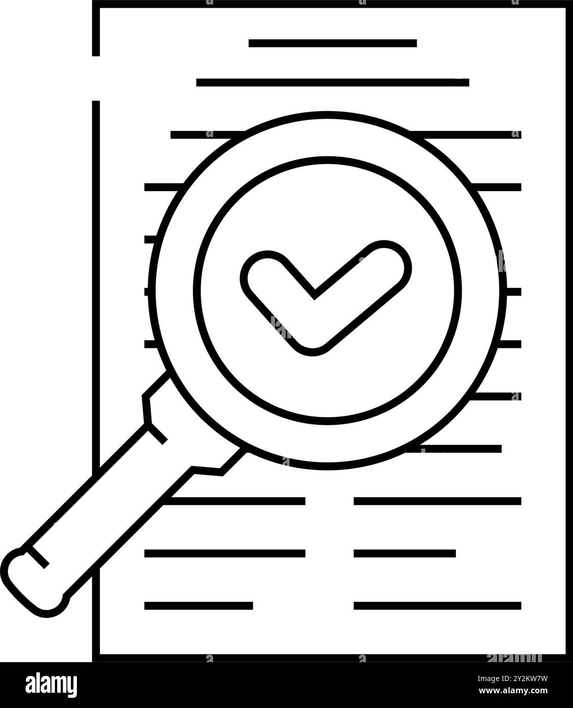 fact check news media line icon vector illustration Stock Vector Image ...