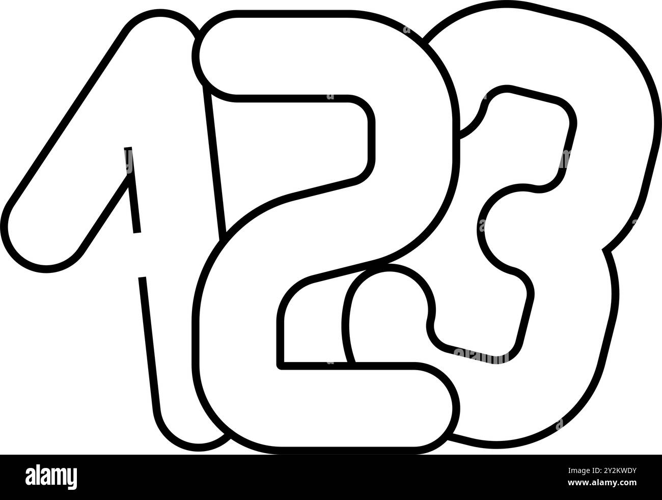 numbers math science education line icon vector illustration Stock ...