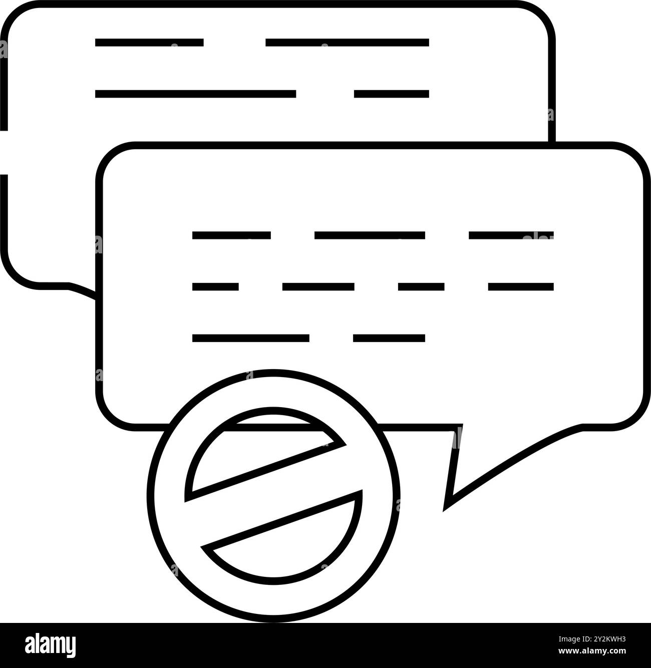 x reject line icon vector illustration Stock Vector Image & Art - Alamy