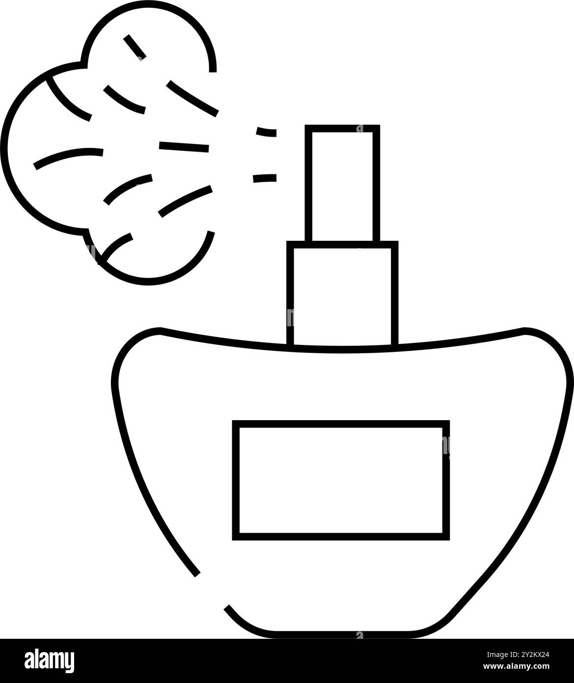 scent smell line icon vector illustration Stock Vector Image & Art - Alamy