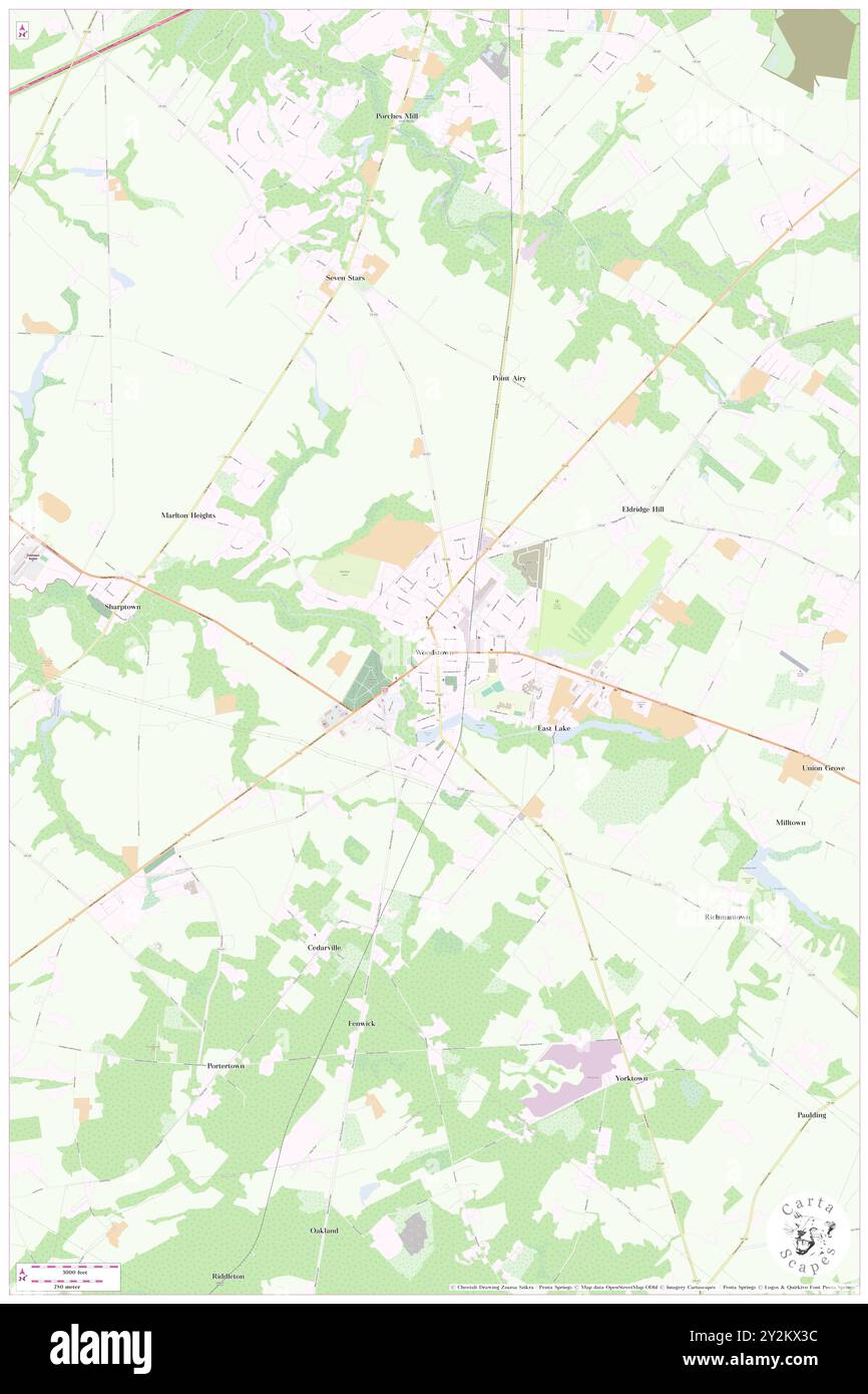 Woodstown new jersey map Cut Out Stock Images & Pictures - Alamy