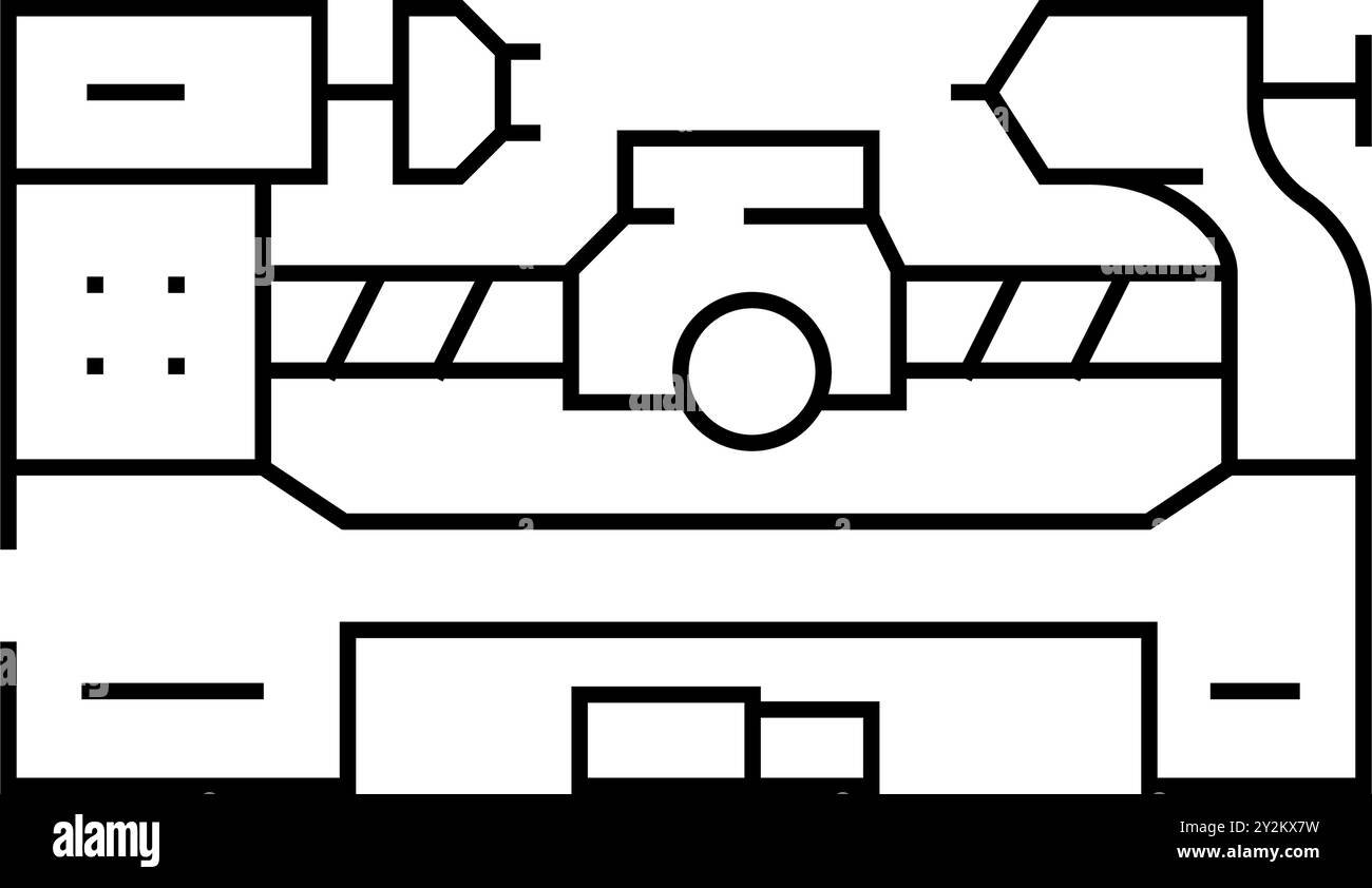 lathe tool work line icon vector illustration Stock Vector Image & Art ... lathe tool work line icon vector illustration Stock Vector Image & Art ...