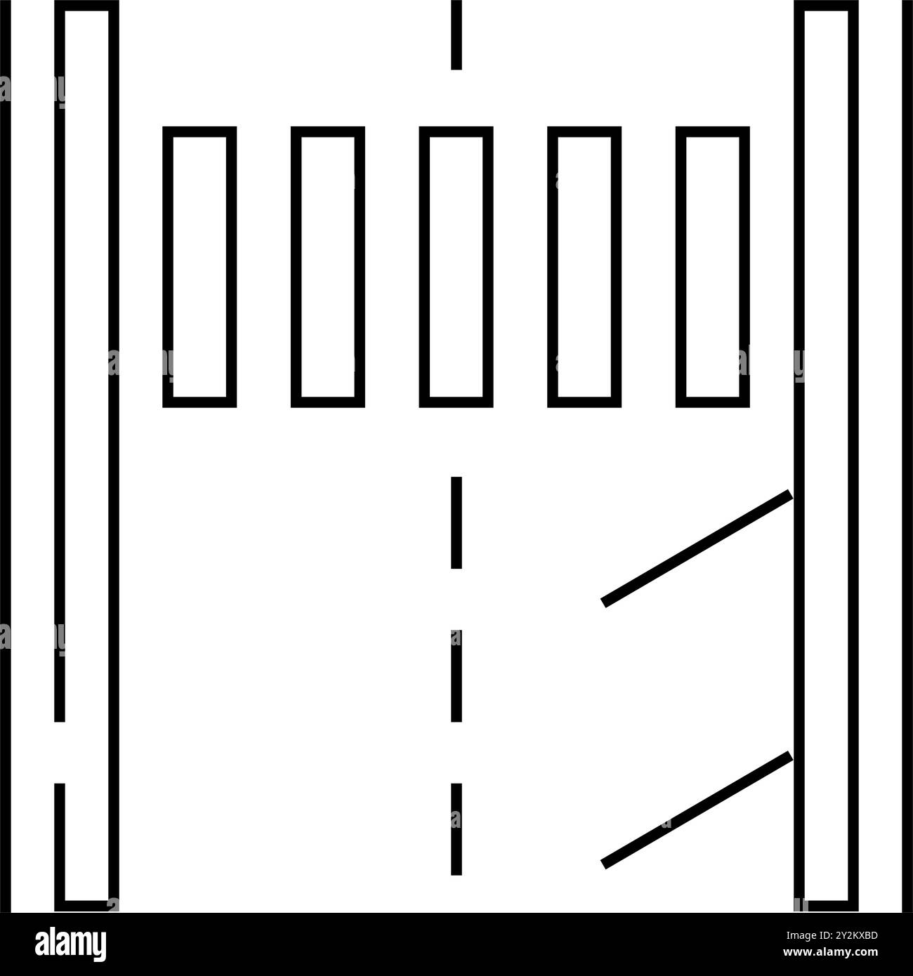 road marking civil engineer line icon vector illustration Stock Vector ...