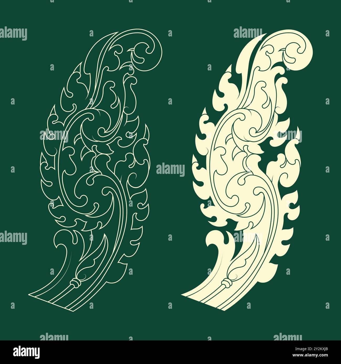 Khmer Traditional Art Ornament of Cambodia Stock Vector Image & Art - Alamy