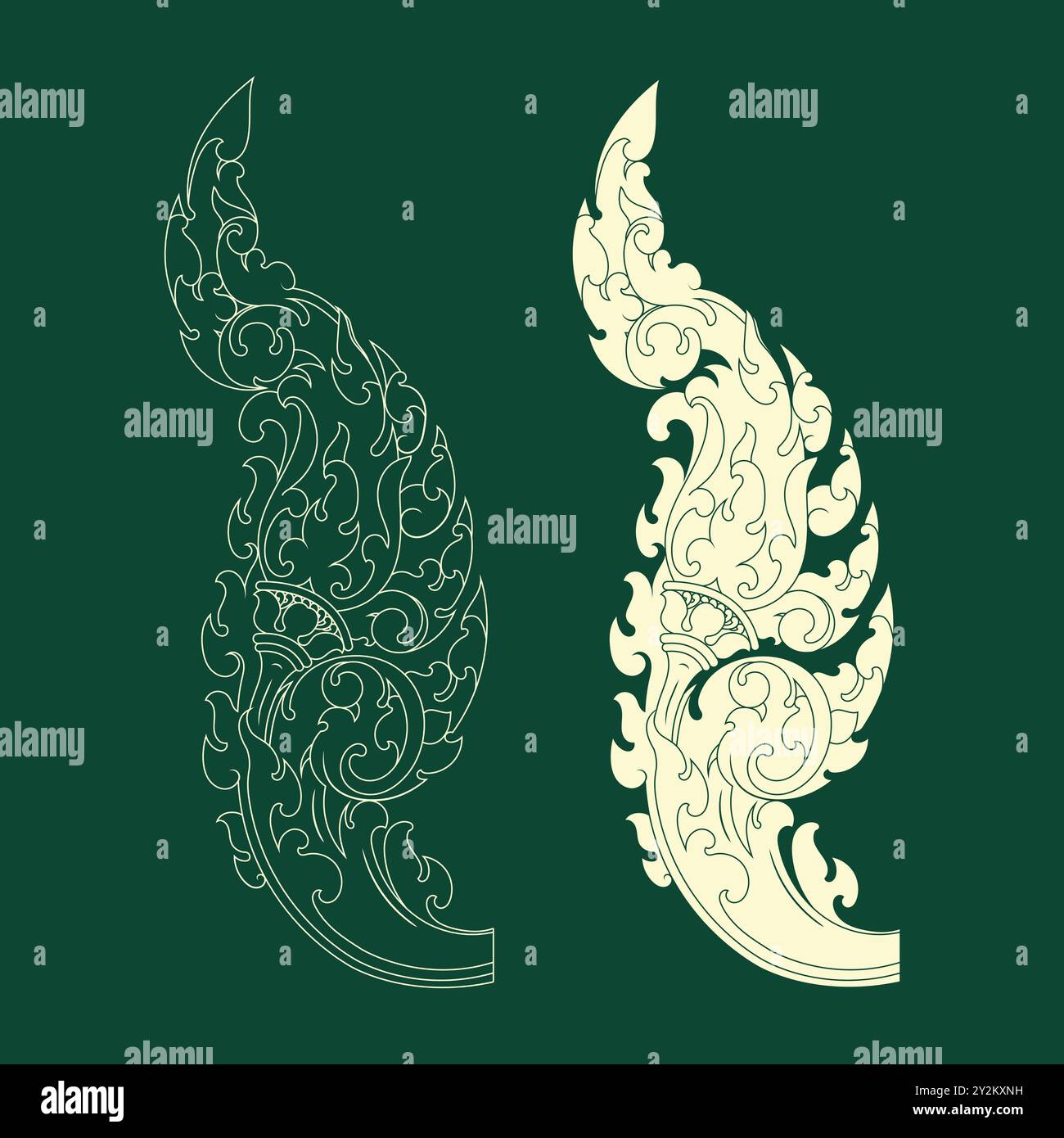 Khmer Traditional Art Ornament of Cambodia Stock Vector Image & Art - Alamy