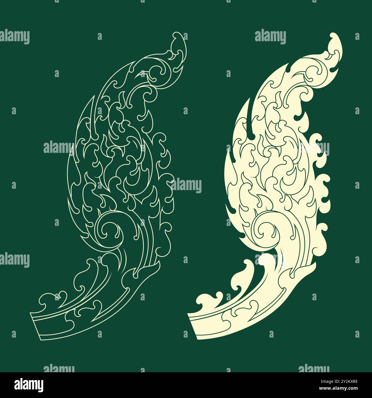 Khmer Traditional Art Ornament of Cambodia Stock Vector Image & Art - Alamy