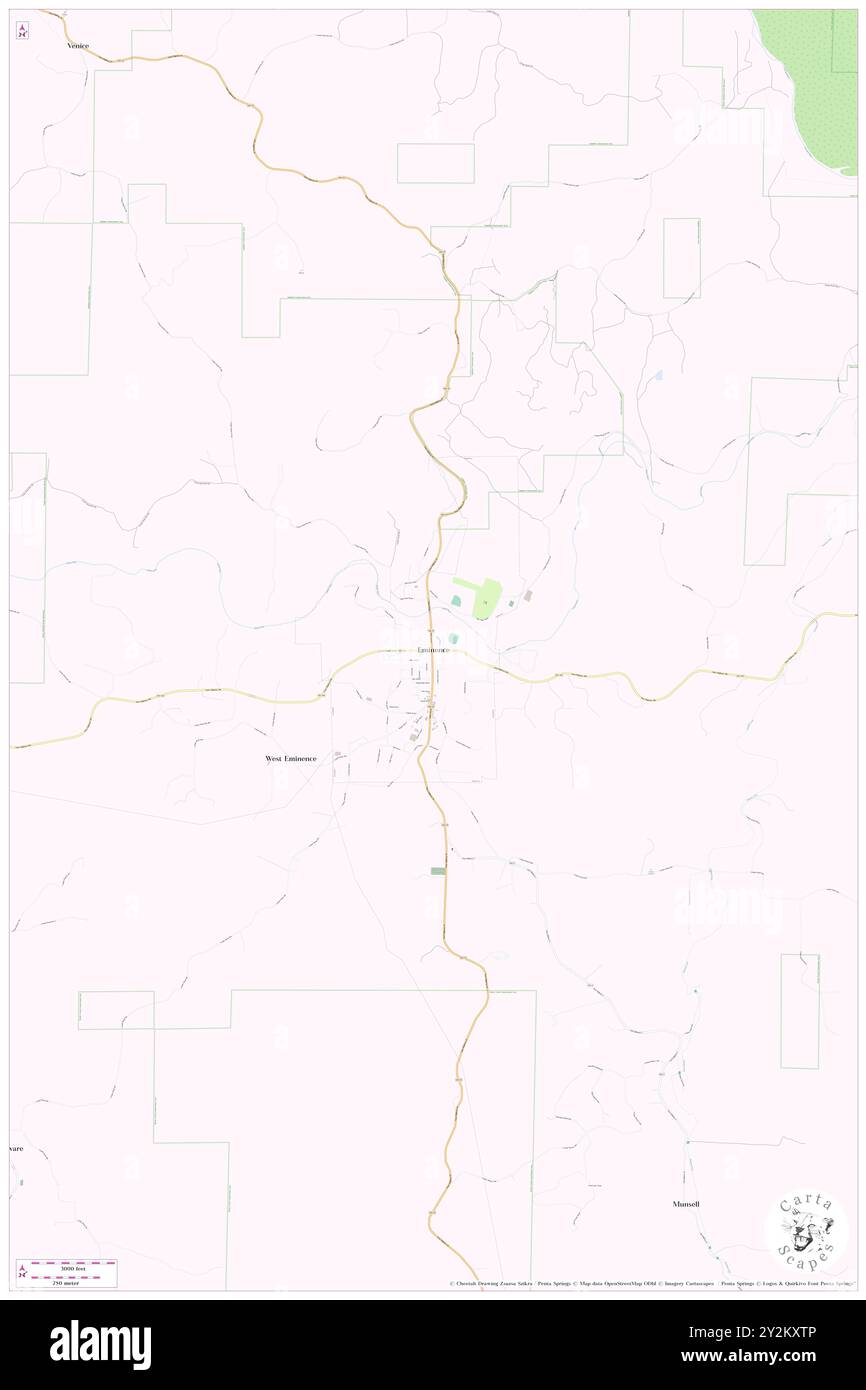 Map of eminence missouri hi-res stock photography and images - Alamy