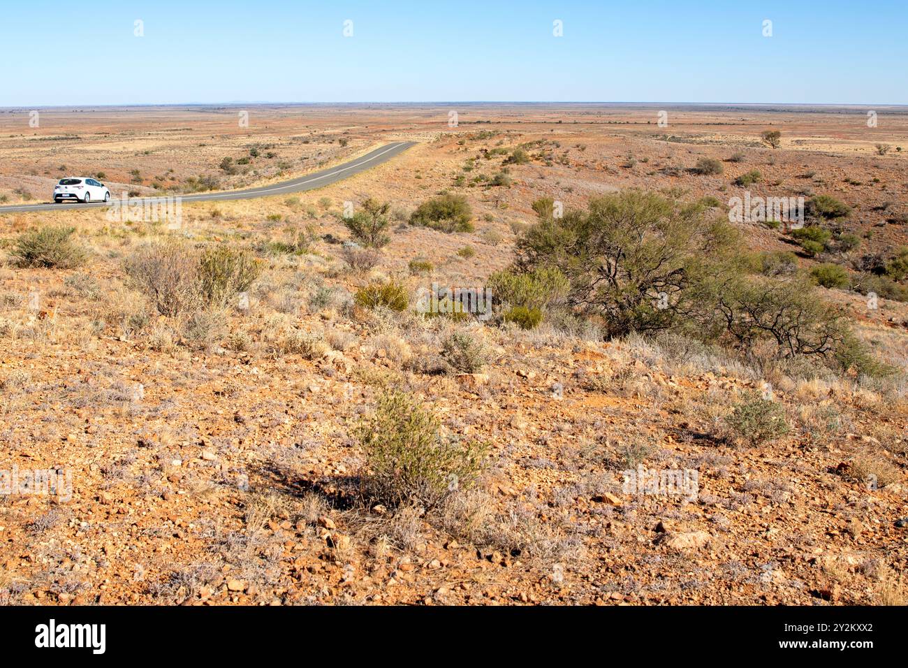 View across the Mundi Mundi Plains from Mundi Mundi Lookout Stock Photo ...