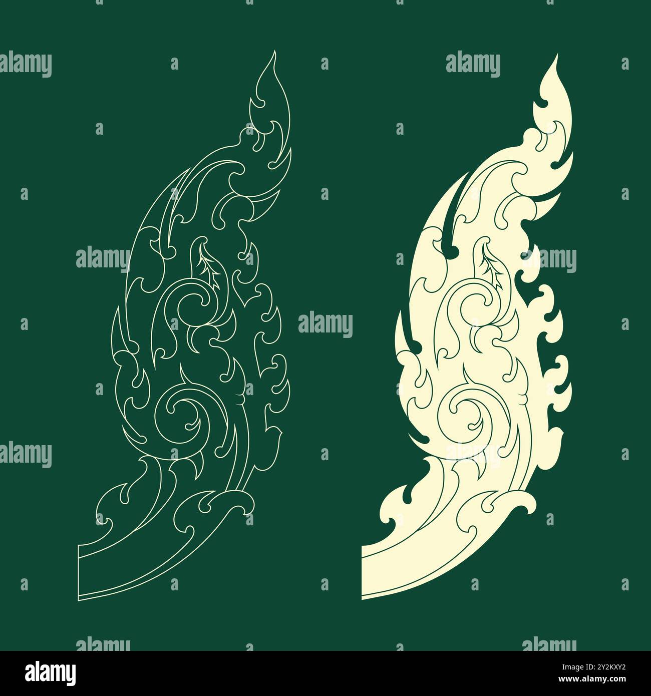 Khmer Traditional Art Ornament of Cambodia Stock Vector Image & Art - Alamy