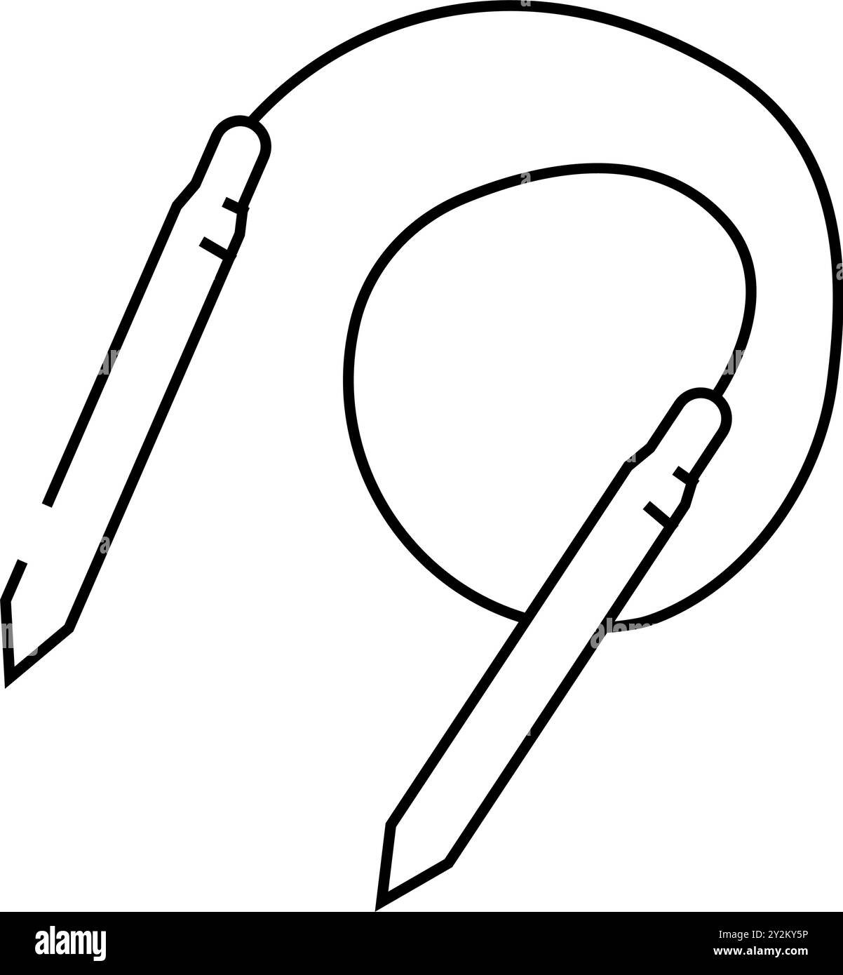 Natural fiber needle Black and White Stock Photos & Images - Alamy