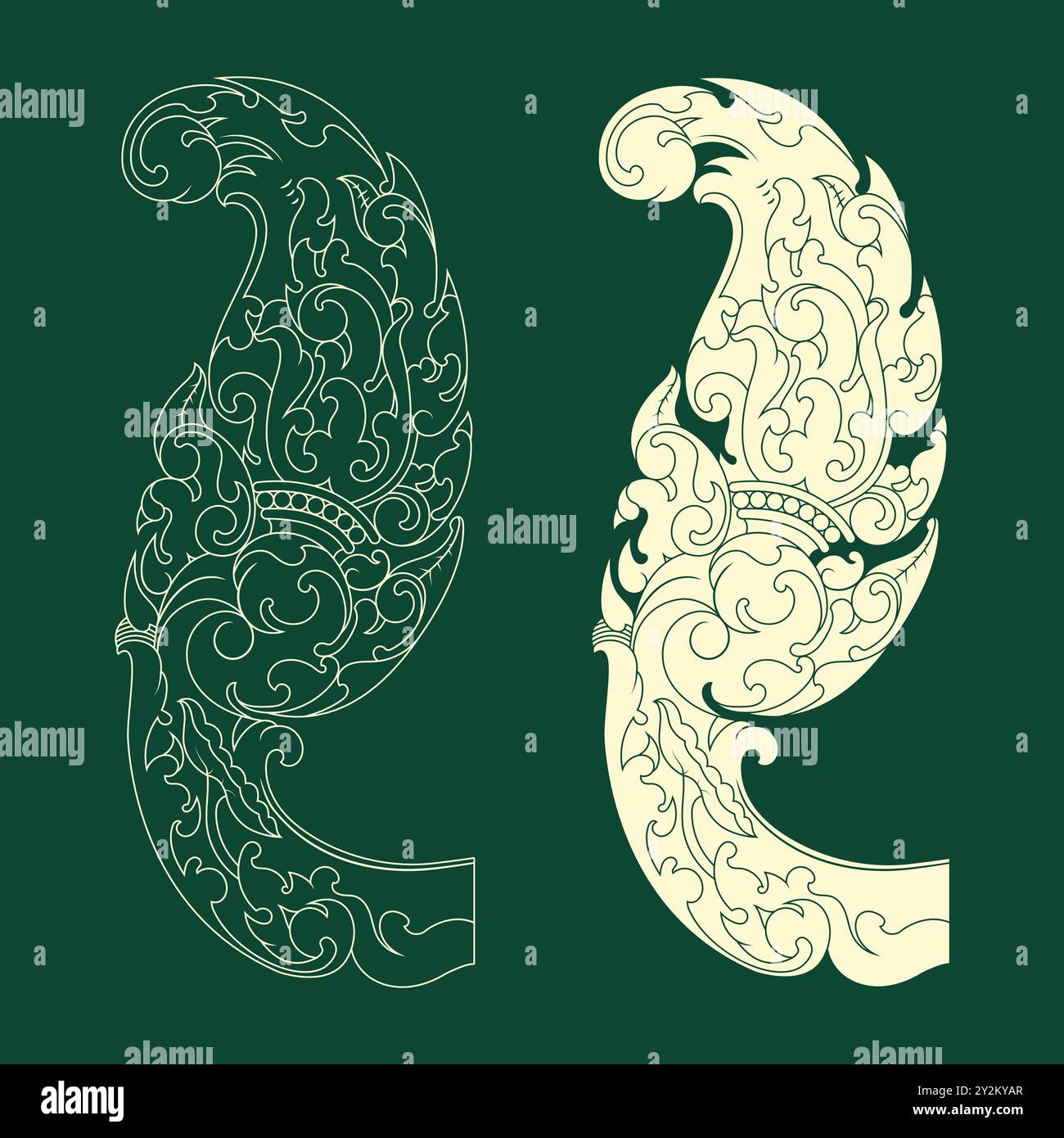 Khmer Traditional Art Ornament of Cambodia Stock Vector Image & Art - Alamy