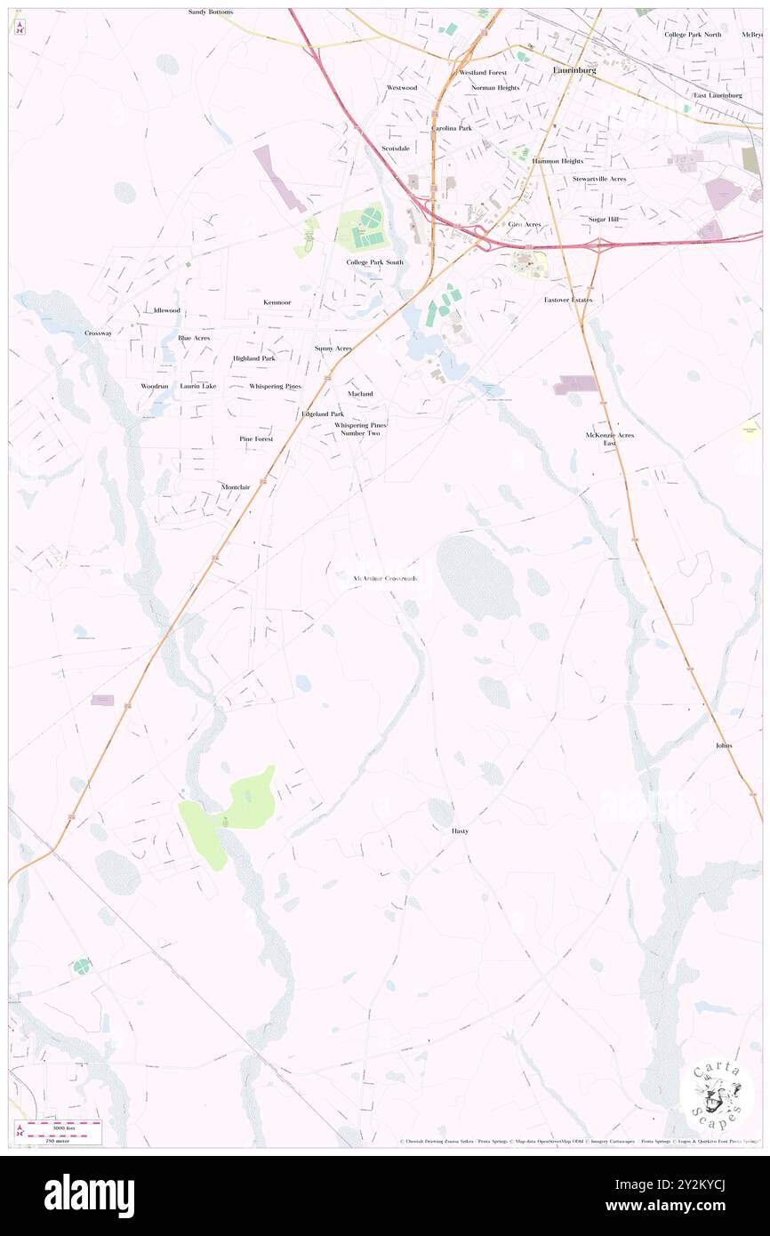McArthur Crossroads, Scotland County, US, United States, North Carolina ...