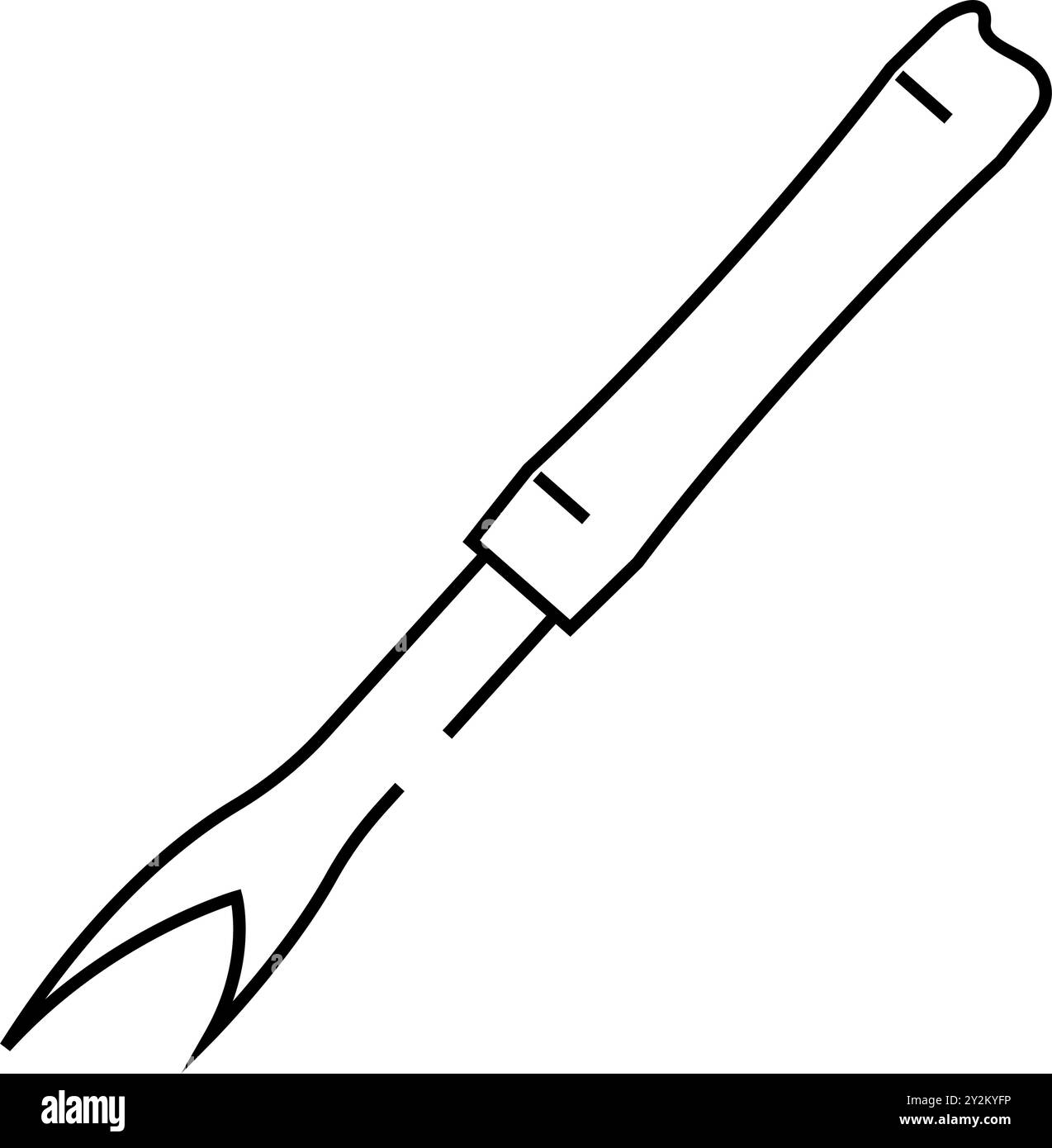 stitch ripper knitting wool line icon vector illustration Stock Vector ...